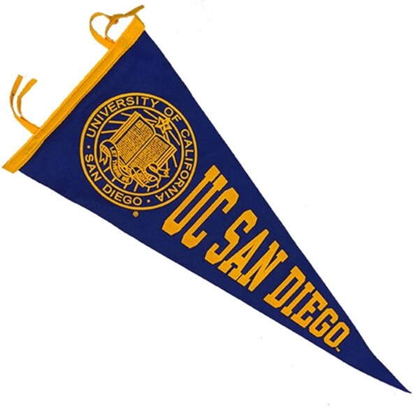 12" x 30" UCSD Felt Pennant by Collegiate Pacific | UC San Diego Bookstore