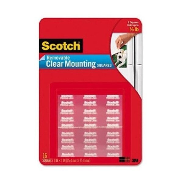 Scotch Removable Clear Mounting Squares 16PK | UC San Diego Bookstore