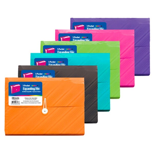 Bazic Expanding File 7-Pocket Letter Size Translucent | UC San Diego ...