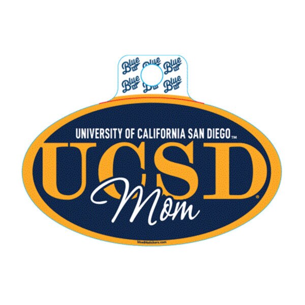 UCSD Mom Counterbalance Sticker by Blue 84 - Gold/Navy
