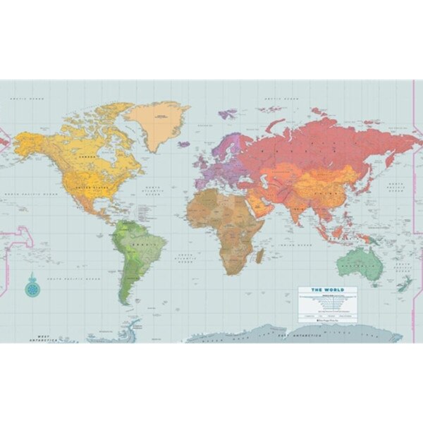 Peel and Stick World Wall Map | UC San Diego Bookstore