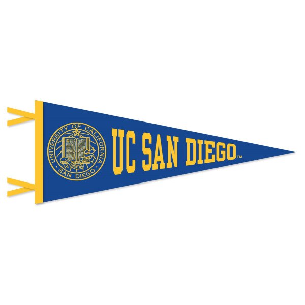 6" x 15" UCSD Felt Pennant by Collegiate Pacific - Royal | UC San Diego ...