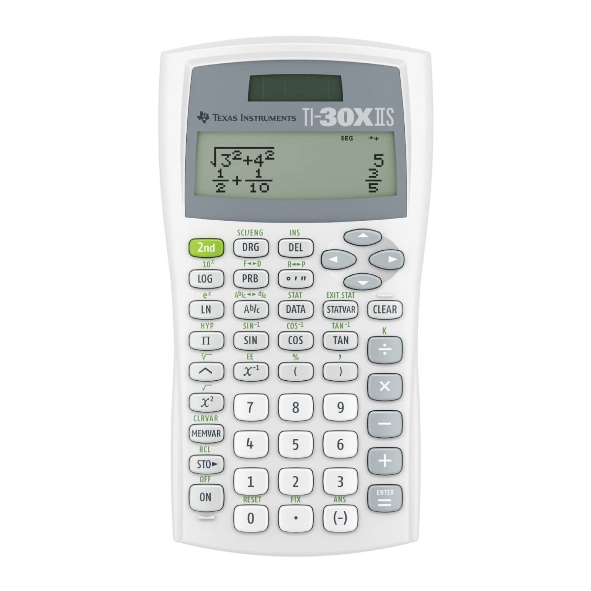 Texas Instruments TI-30XIIS Scientific Calculator Bright White | UC San Diego Bookstore