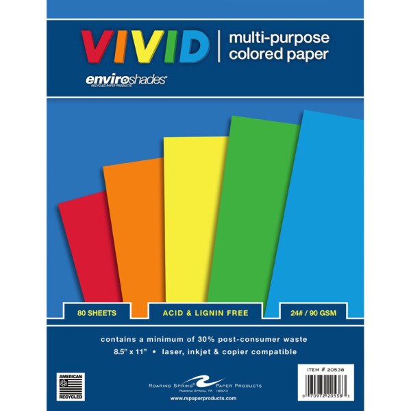Enviroshades Multi-purpose Colored Paper 80 Sheets | UC San Diego Bookstore