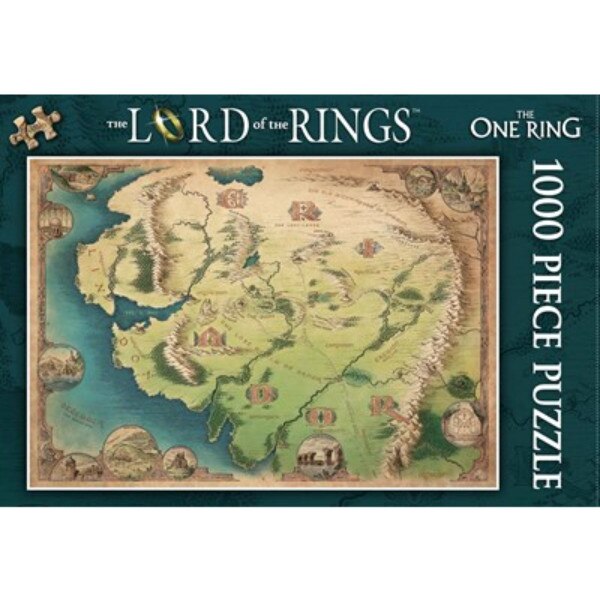 The One Ring: Map of Eriador 1000 Piece Jigsaw Puzzle