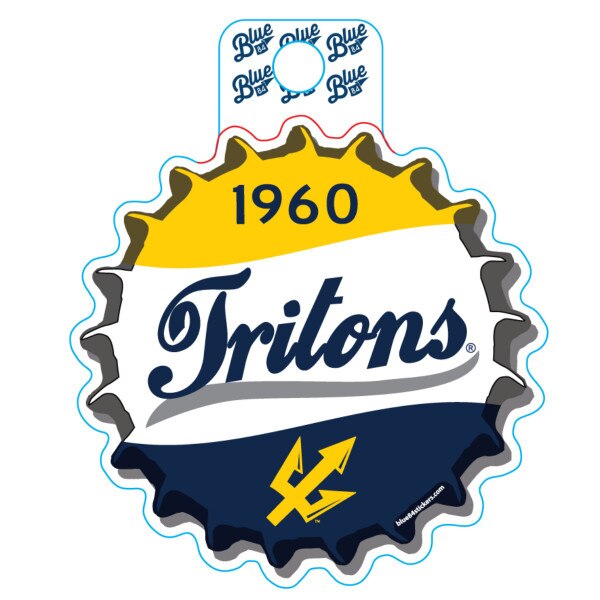 Bottle Cap Tritons Sticker by Blue 84 I UC San Diego Bookstore