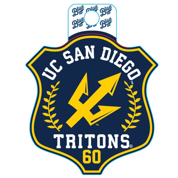 Uc_sd Tritons Badge Sticker by Blue 84 I UC San Diego Bookstore
