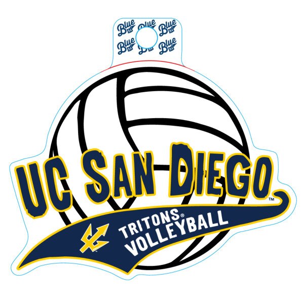 Centrist Volleyball Uc_sd Sticker by Blue 84 I UC San Diego Bookstore