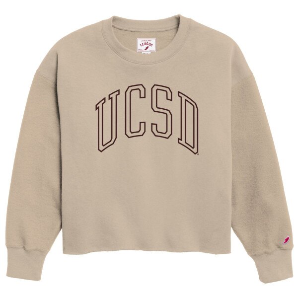 Womens Reverse Fleece Midi Crewneck by League | UC San Diego Bookstore