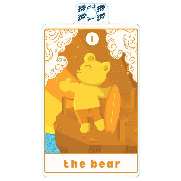The Bear Sticker by Blue 84 | UC San Diego Bookstore