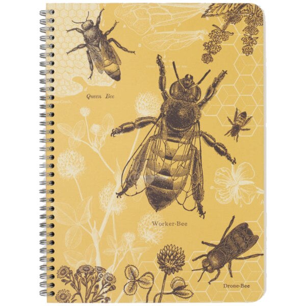 Honey Bee Spiral Notebook