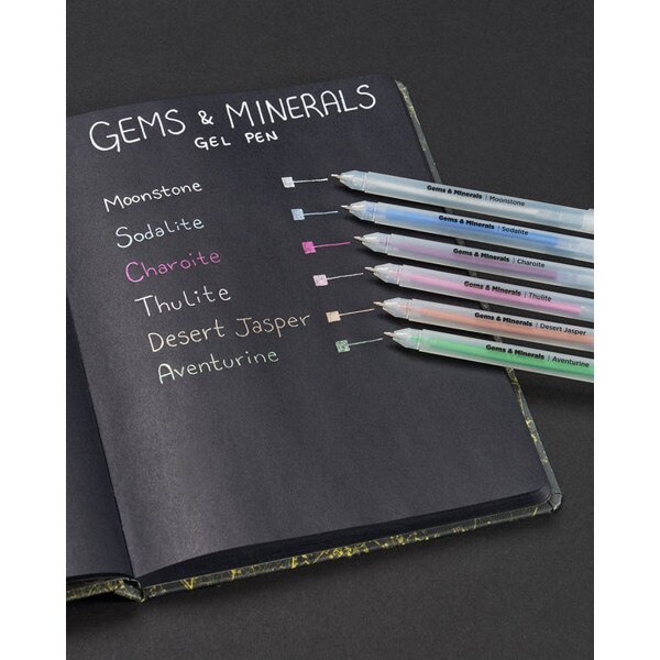 Gems & Minerals High-Opacity Gel Pens Pack
