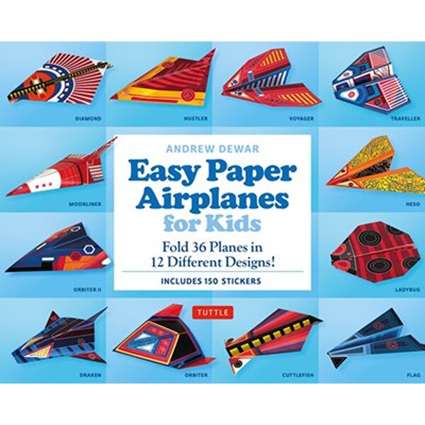 Easy Paper Airplanes for Kids Kit : Fold 36 Paper Planes in 12 ...