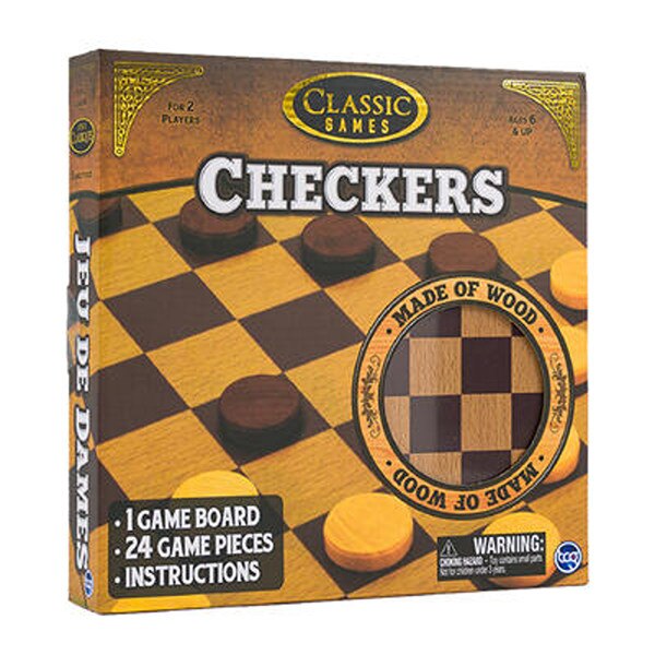 Classic Wood Checkers | UC San Diego Bookstore