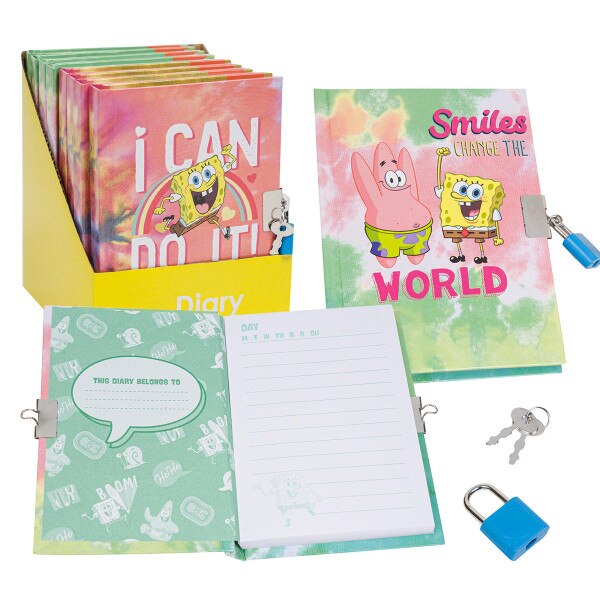 SpongeBob SquarePants Diary with Lock-Assorted Covers | UC San Diego ...